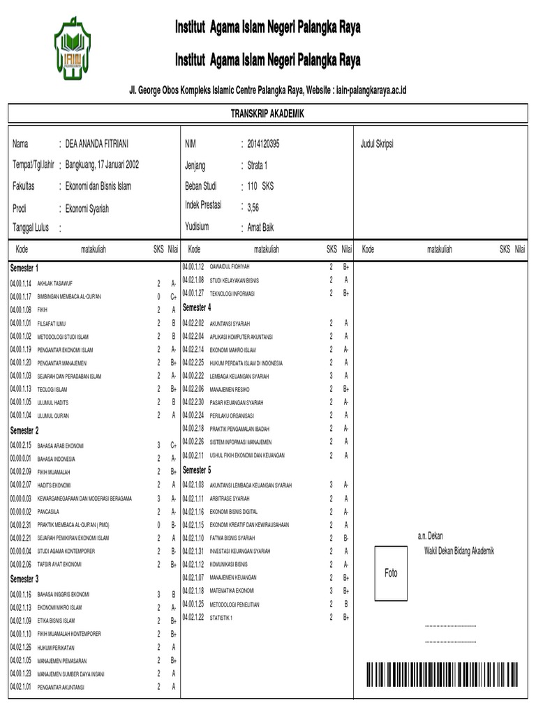 Transkrip Akademik 23 Februari 2023 | PDF