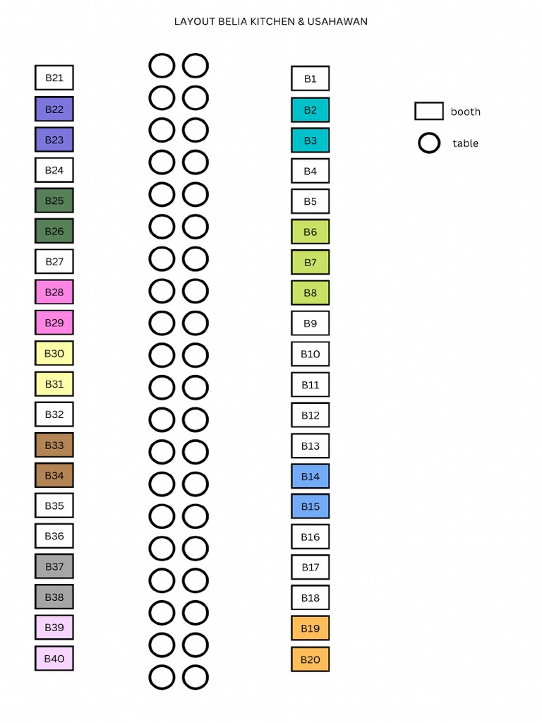 Layout Booth Belia | PDF