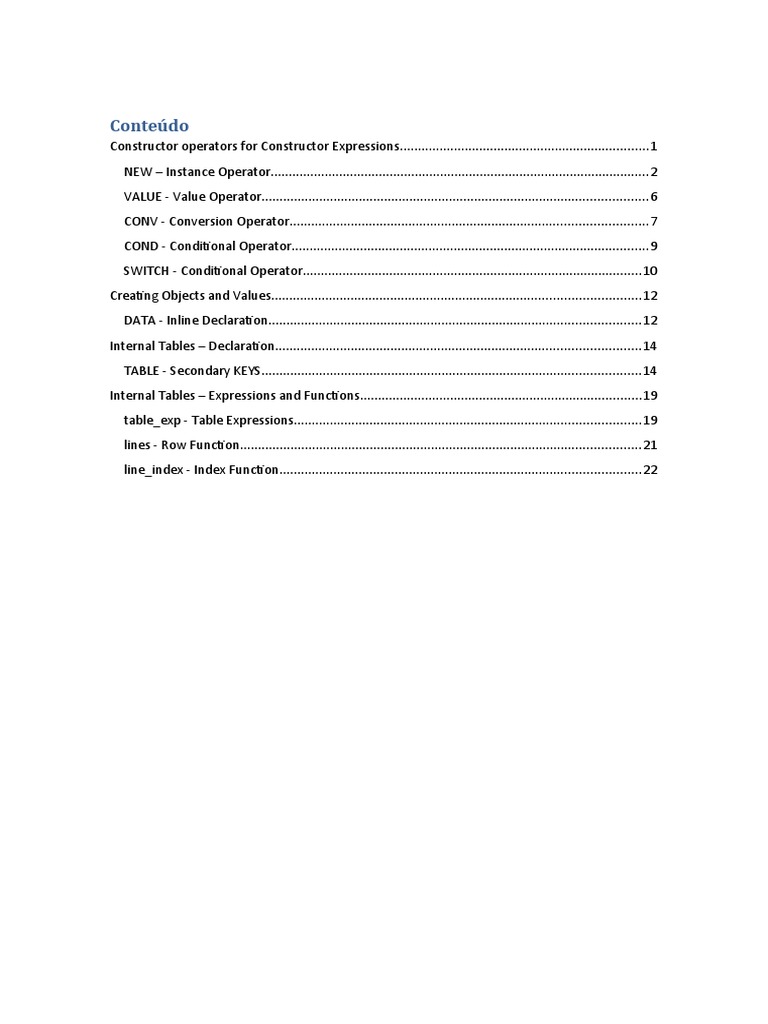 ABAP News | Download Free PDF | Programming | Constructor (Object ... ABAP News | Download Free PDF | Programming | Constructor (Object ...