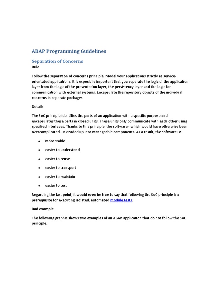 Abap Programming Guidelines Download Free Pdf Object Computer