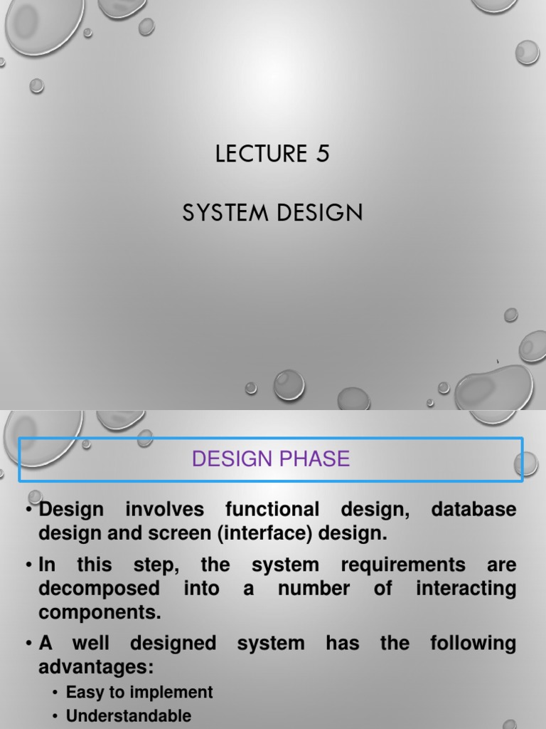 System Design | PDF | User Interface | System
