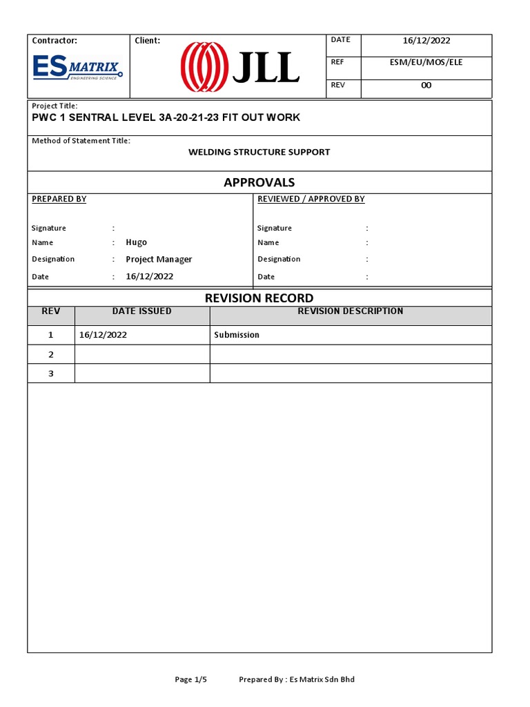 MOS - Support Structure | PDF | Fire Safety | Manufactured Goods