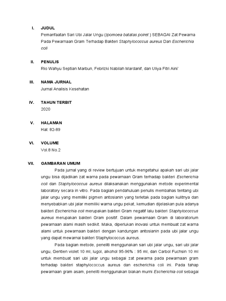 Review Jurnal P.bio - 1 | PDF