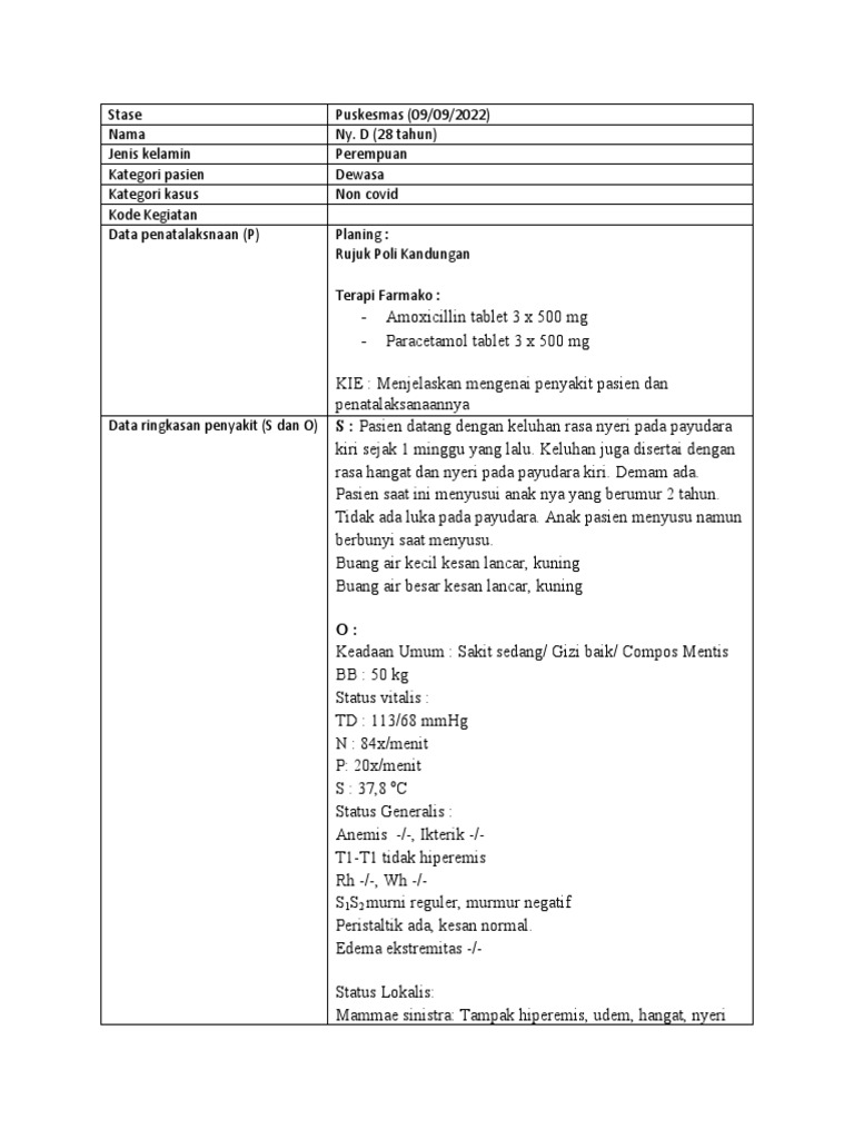 Abses Mammae Sinistra | PDF