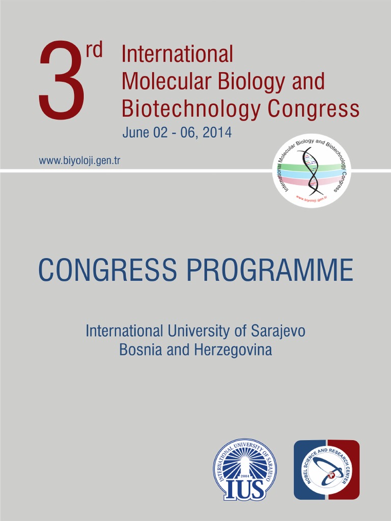 3rd International Molecular Biology Congress | PDF | Biotechnology ...