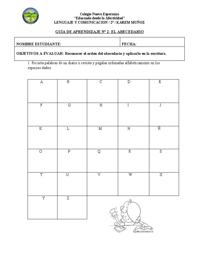 Guía de Aprendizaje del Abecedario | PDF | Estudios de idiomas extranjeros