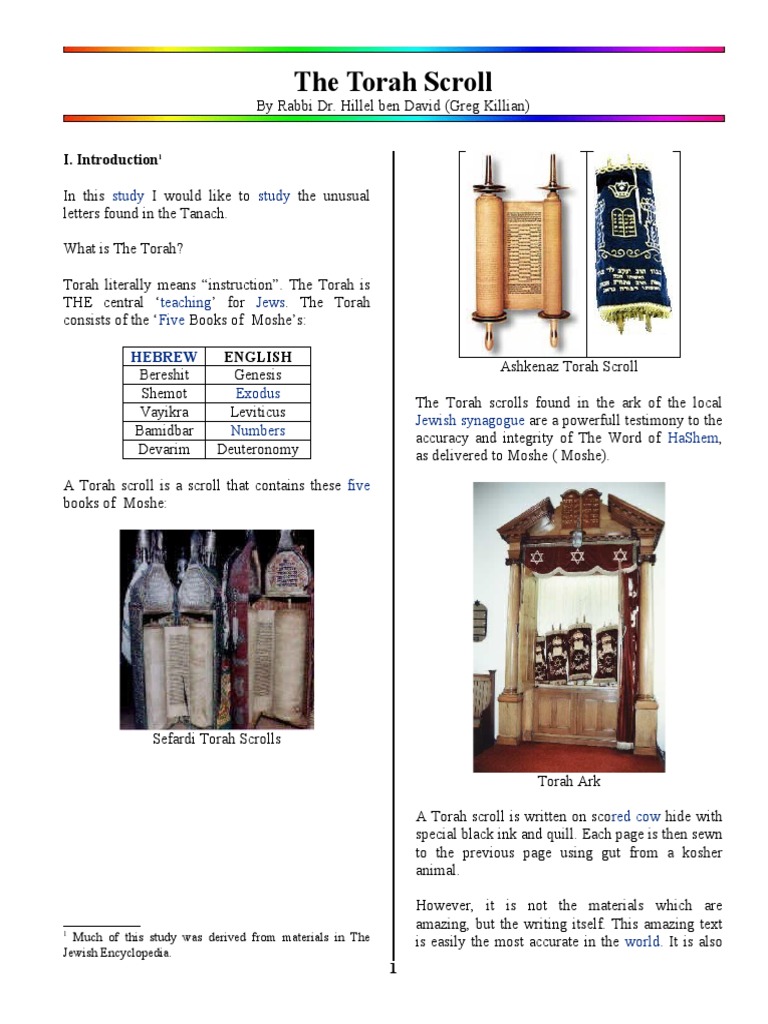 The Torah Scroll: Study Study | PDF | Torah | Isaiah