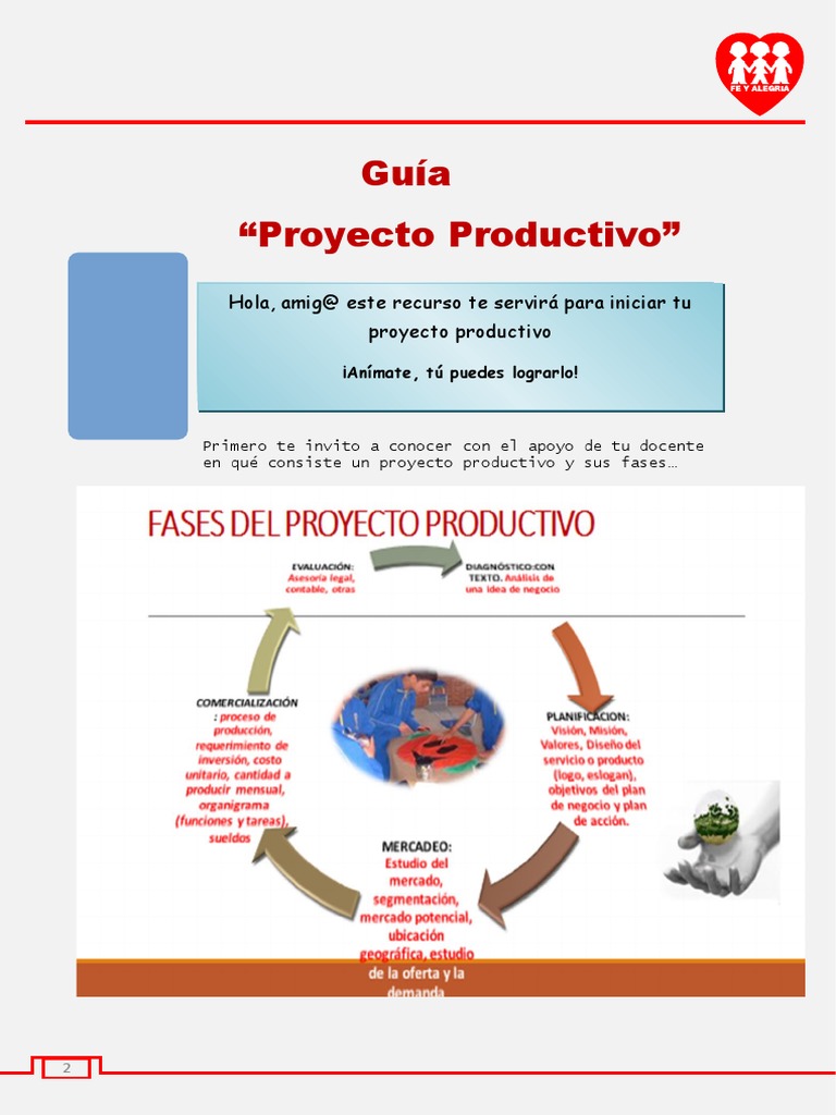 Guía Proyectos Productivo Marzo | PDF | Producto (Negocio) | Marketing