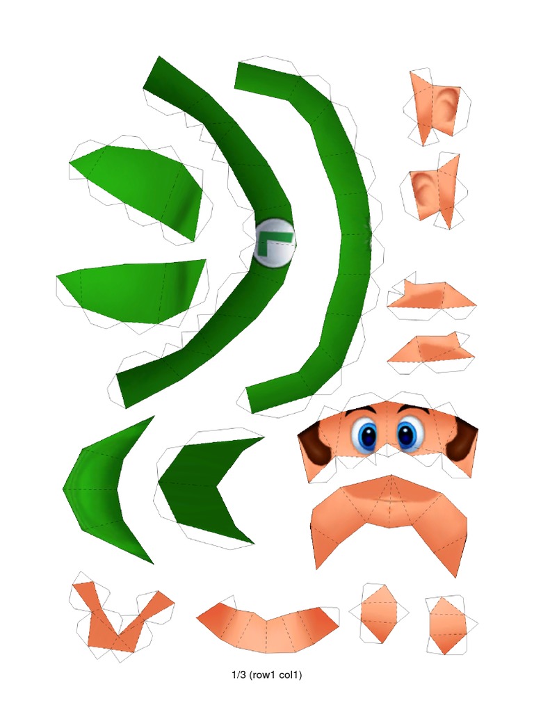 Luigi Low Poly Lined | PDF