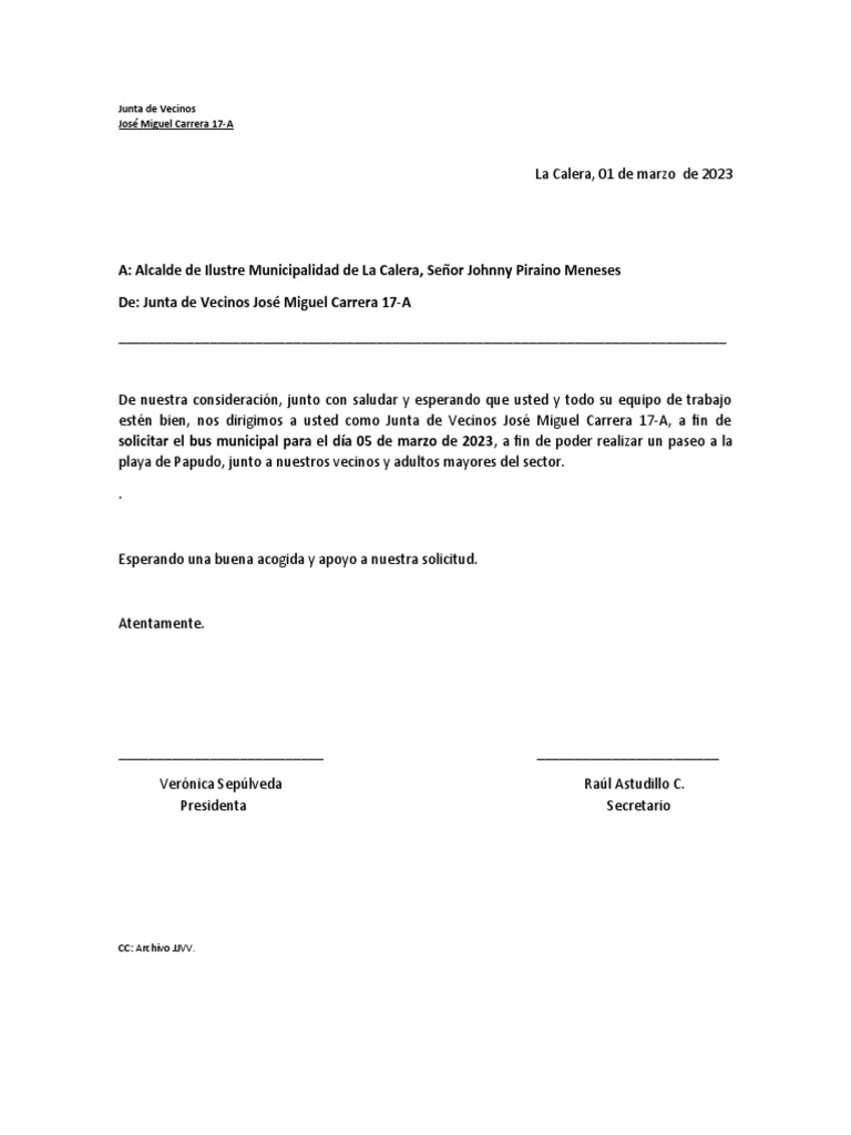 Carta Bus | PDF