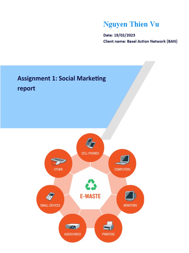 Assignment 1 MKT20025 | PDF | Electronic Waste | Behavior