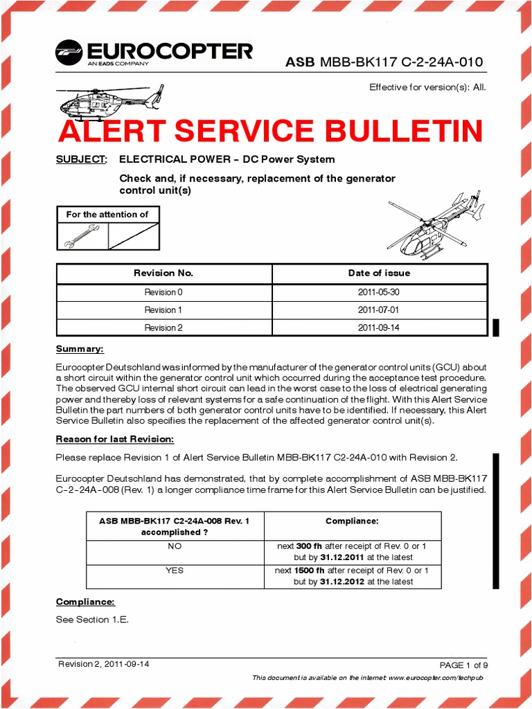 Helicopter GCU Replacement Alert | PDF | Science & Mathematics | Computers