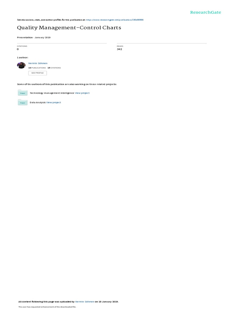 Statistical Process Control | PDF | Statistics | Standard Deviation