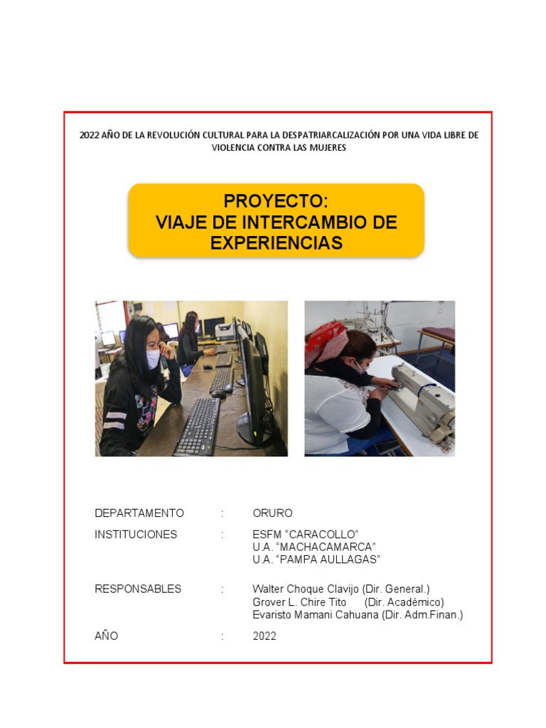 Proyecto de Viaje 2022 | PDF
