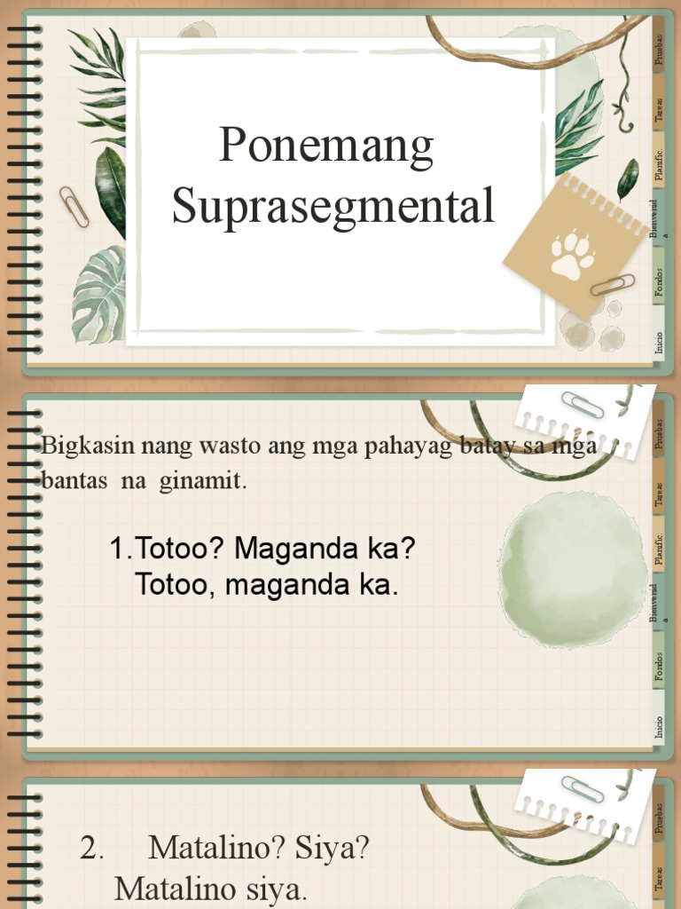 Ponemang Suprasegmental | PDF