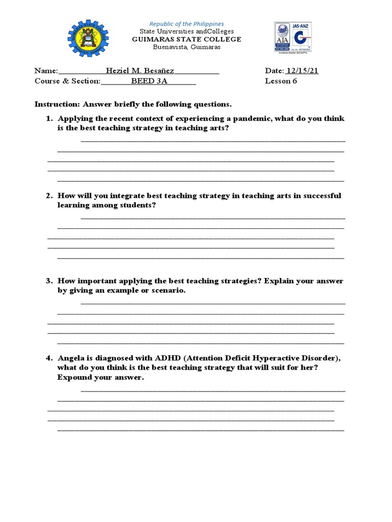 Teaching Strategies for Arts Education | PDF | Lesson Plan | Communication