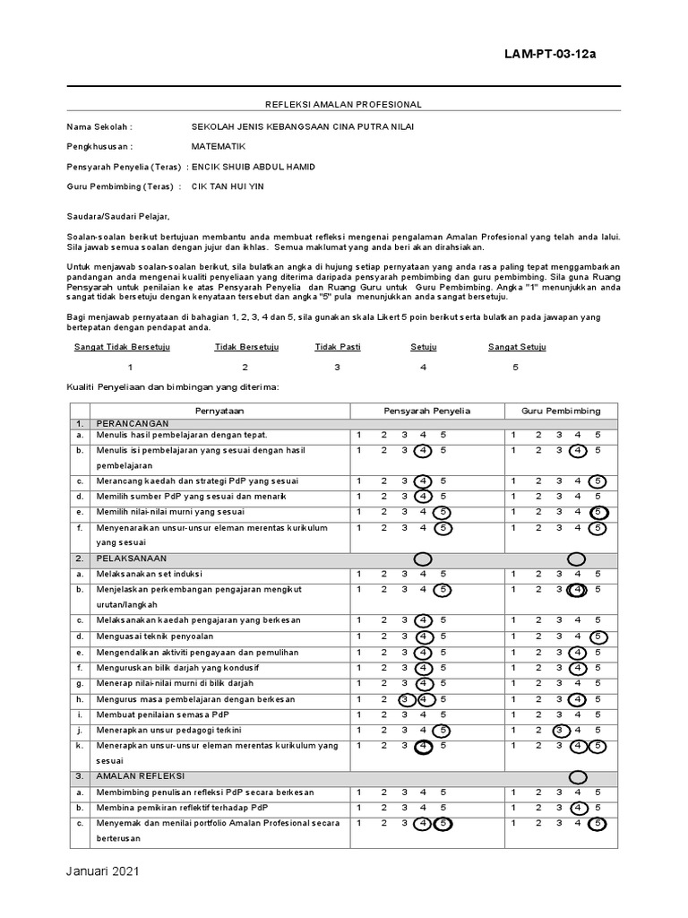 Panduan Refleksi Amalan Profesional | PDF | Karier & Perkembangan
