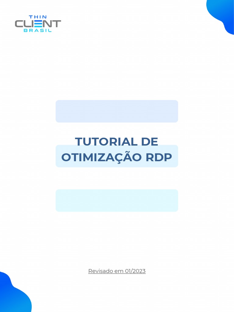 Tutorial Otimizacao RDP | PDF