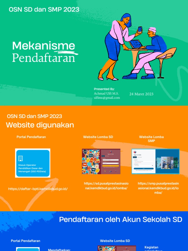 Mekanisme Pendaftaran OSN Dikdas 2023 | PDF | Pengelolaan Keuangan & Uang