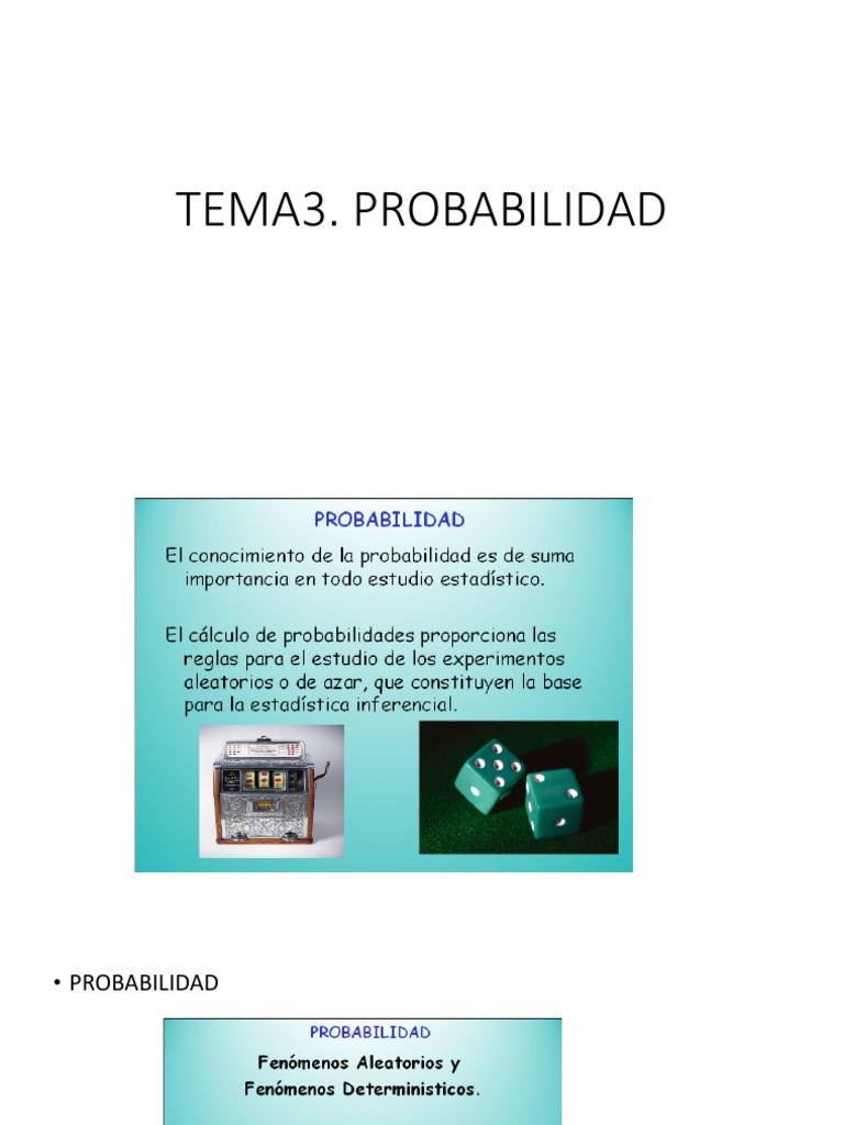 TEMA Probabilidad | PDF | Distribución normal | Teoría de probabilidad