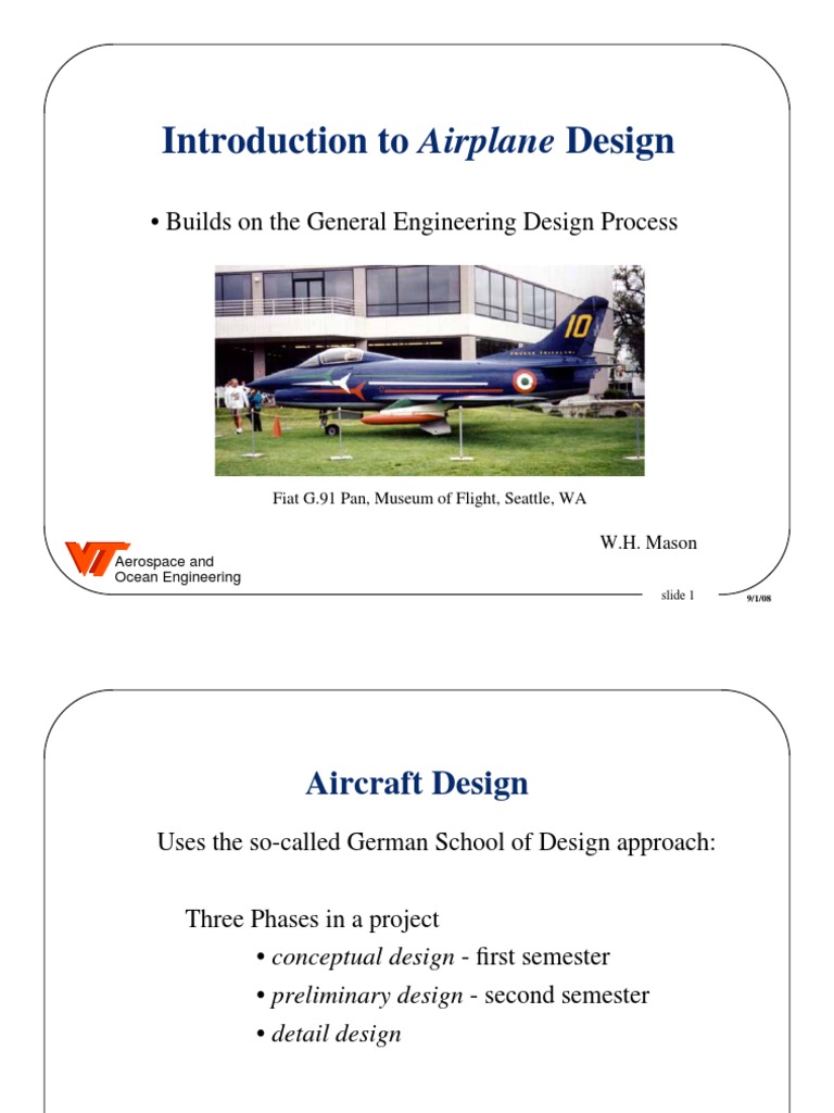 Introduction to Airplane Design | Airplane | Engineering Design Process