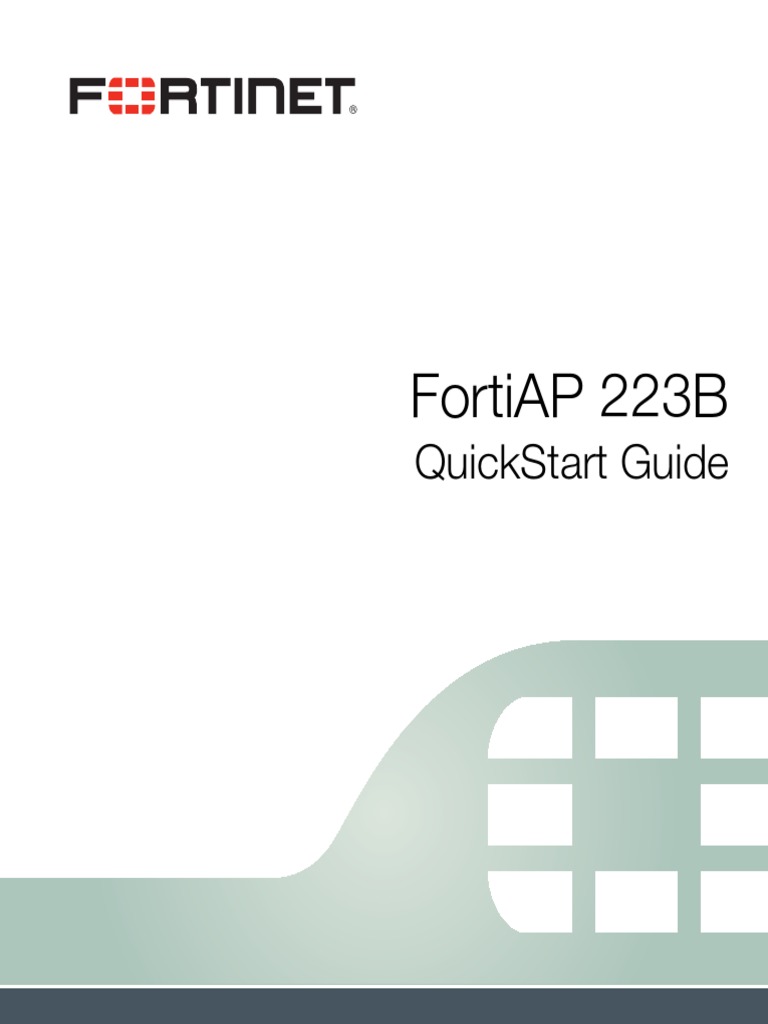 FortiAP 223B QuickStart - Anatel | PDF | Ip Address | License
