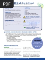 Iron Analysis in Cereal Lab Guide | PDF | Ion | Iron