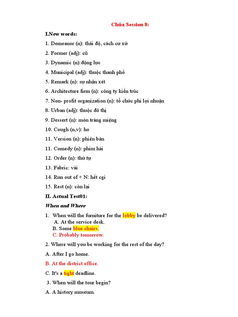 15 New Words + Part 2 | PDF