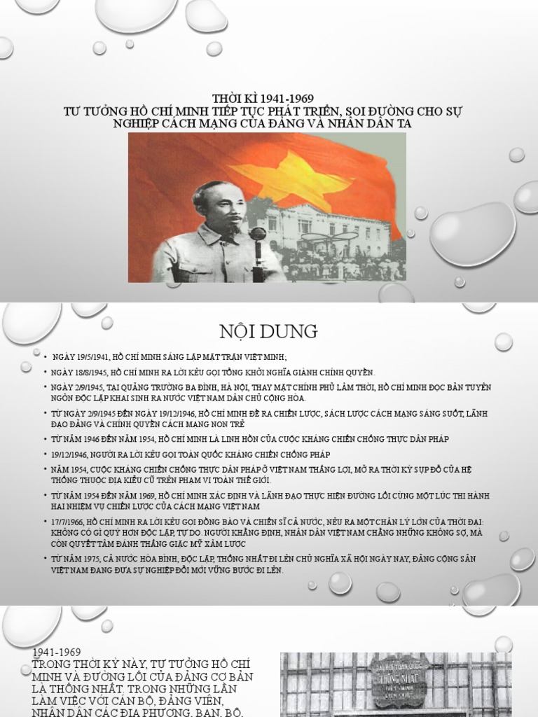 THỜI KÌ 1941-1969 Tư Tưởng Hồ Chí Minh Tiếp Tục Phát Triển, Soi Đường Cho Sự Nghiệp Cách Mạng ...