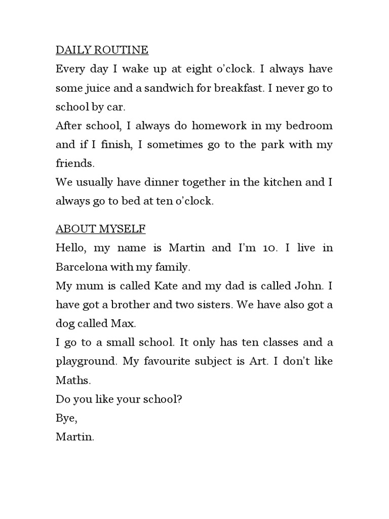 Dictations Easy - Running Dictation | PDF