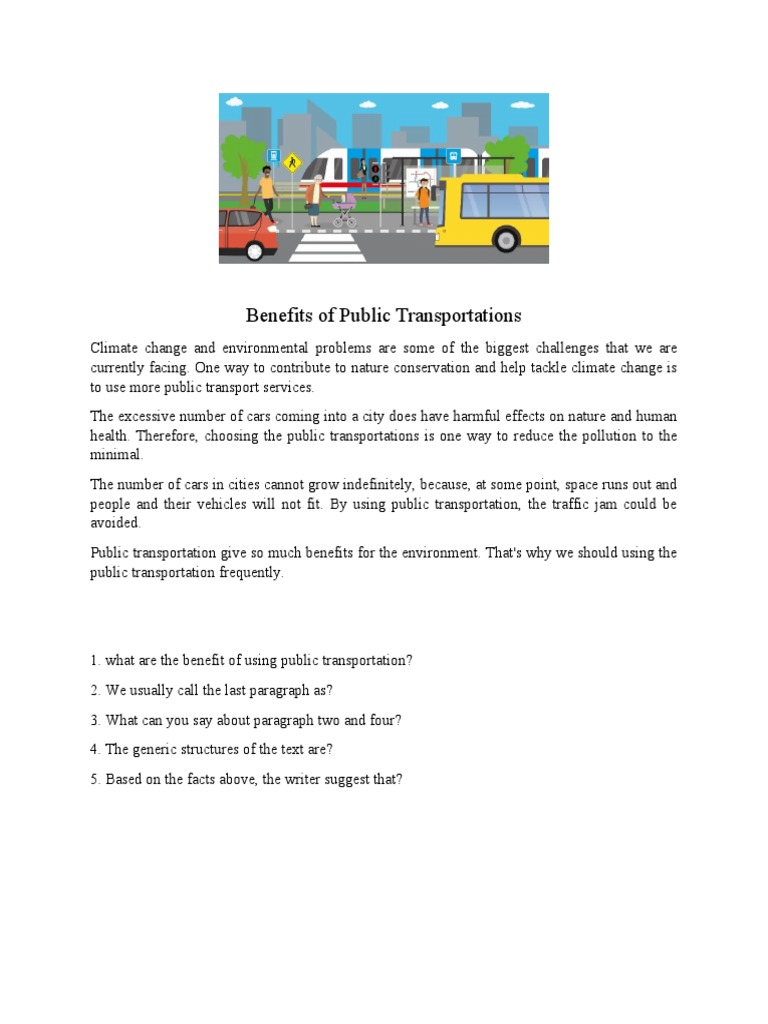 Benefits of Public Transportation | PDF | Business