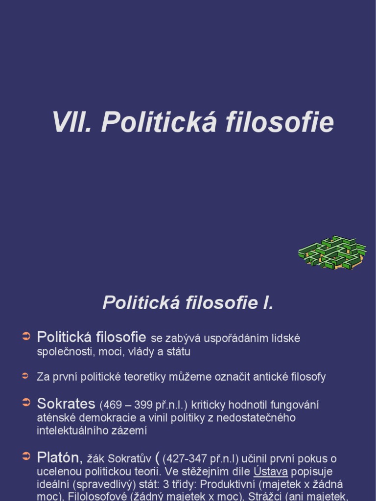 VII. Politická Filosofie | PDF