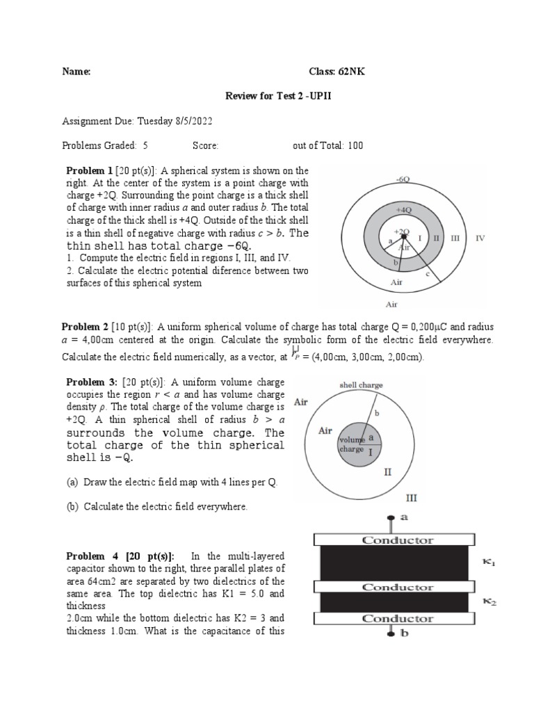A 4,00cm Centered at The Origin. Calculate The Symbolic Form of The ...