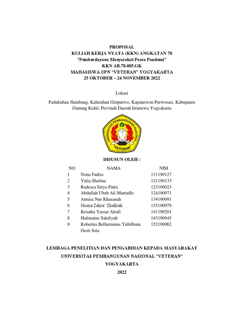 Fix Proposal KKN | PDF