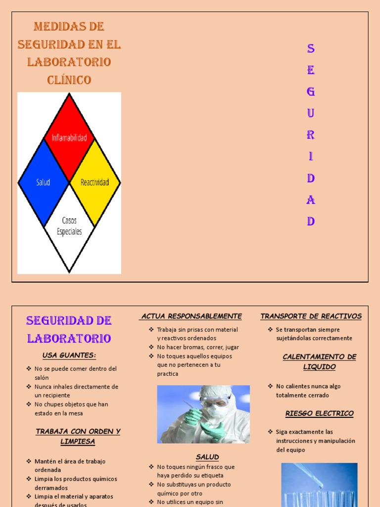 Medidas de seguridad en el laboratorio clínico | PDF