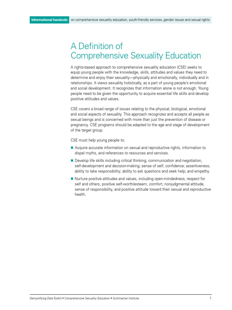 Demystifying Data Handouts 0 Pdf Sex Education Sexually Transmitted Infection