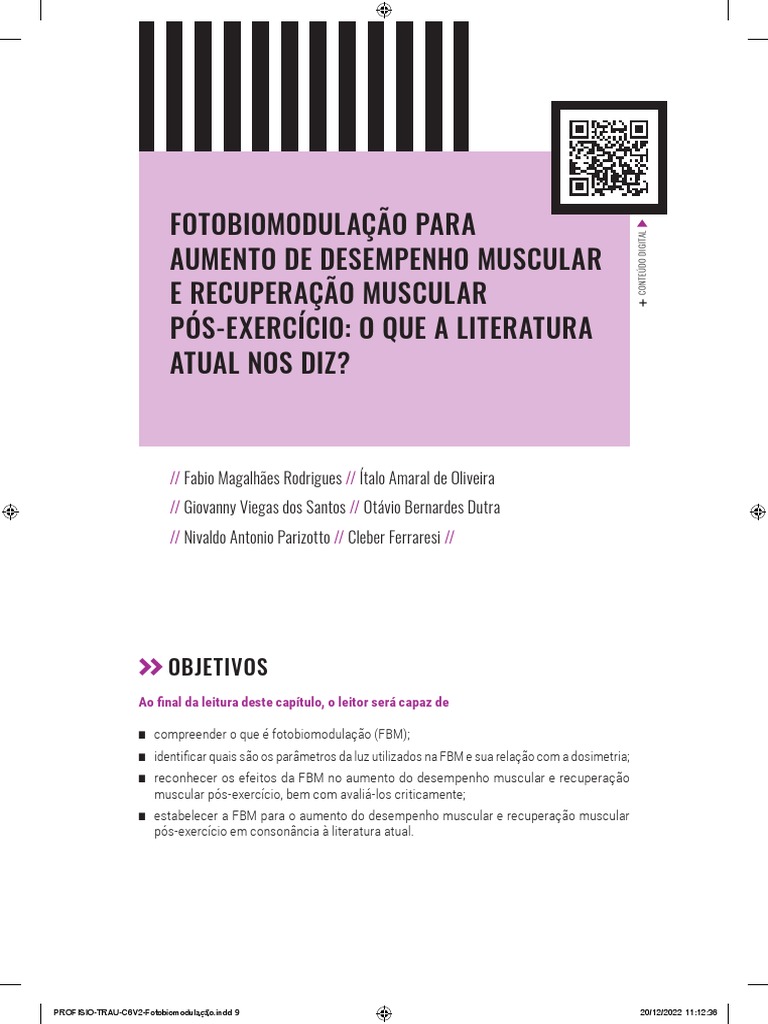 PROFISIO TRAU C6V2 Fotobiomodulação | PDF | Laser | Diodo emissor de luz