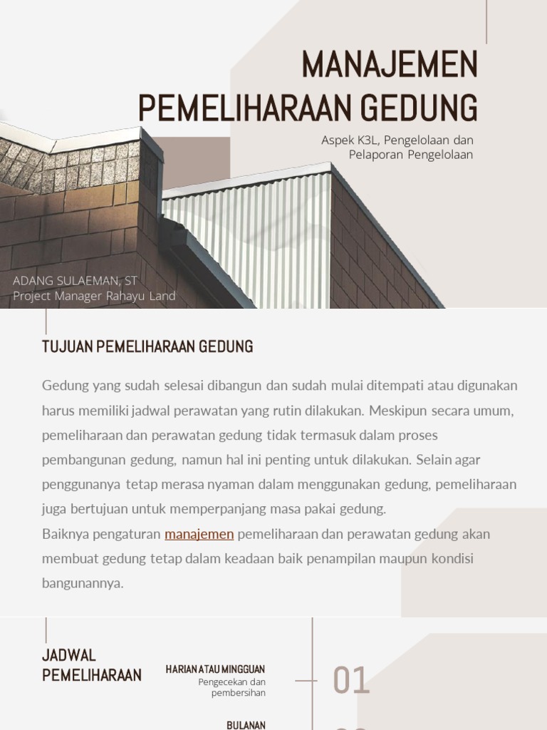 Manajemen Pemeliharaan Gedung | PDF