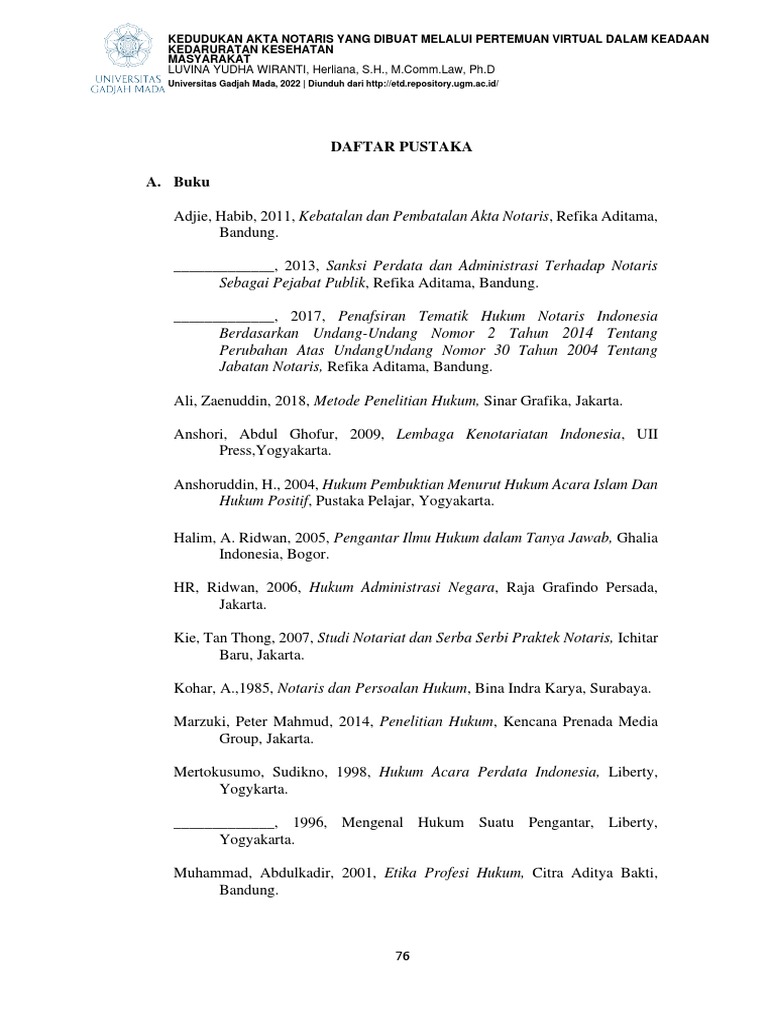 Akta Notaris Virtual dalam Kedaruratan | PDF