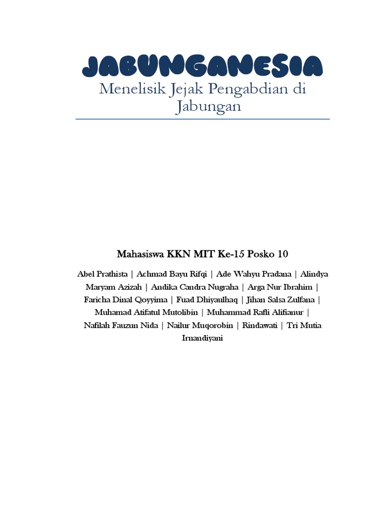 KKN 10 - Bunga Rampai Fix | PDF