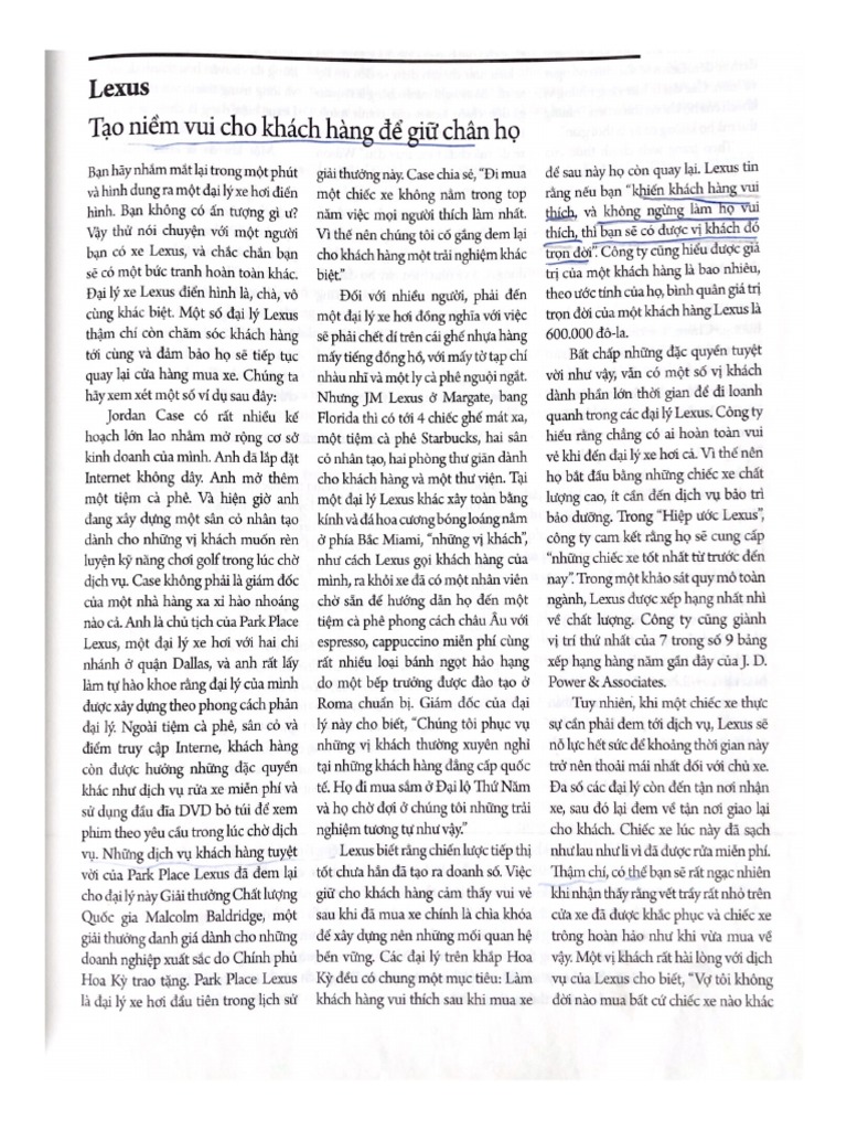 Tao Niem Vui de Giu Chan Khach Hang | PDF