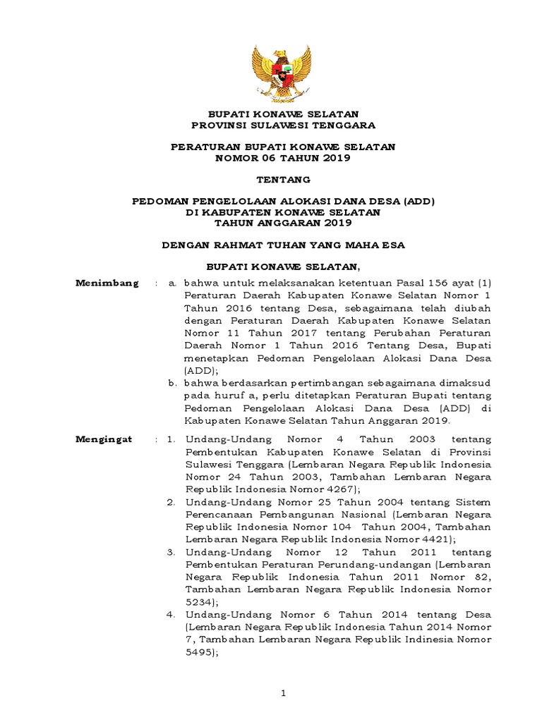 Konsel Perbub 2019 06 | PDF