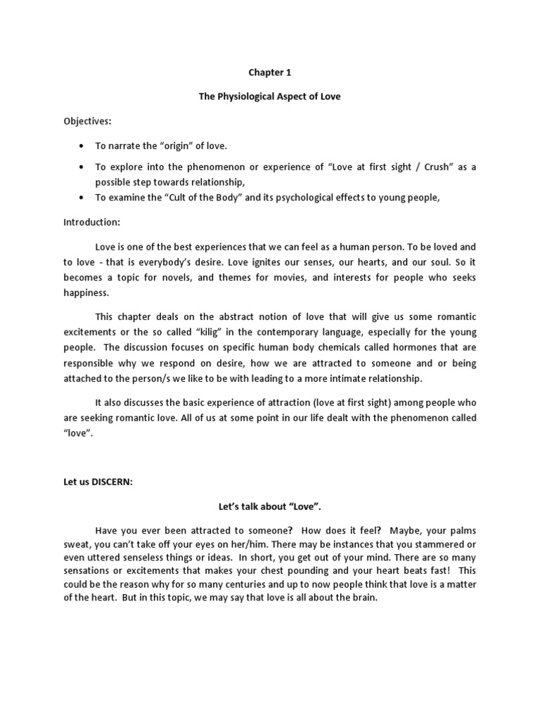 Theo2 Chapter1 (Revised) | Download Free PDF | Self Esteem | Love