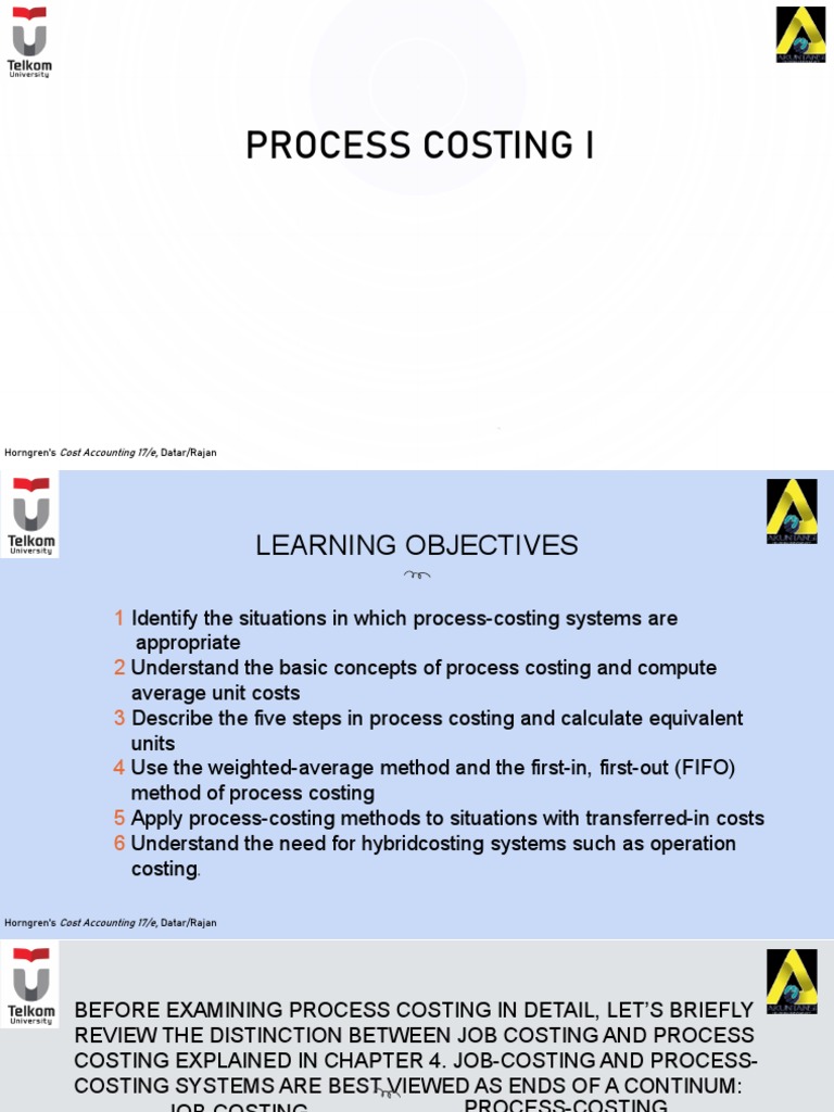 5-th Material - Process Costing I (Template) | PDF | Inventory | Cost