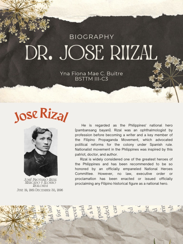 Autobiography of Dr. Jose Rizal | PDF | Philippines