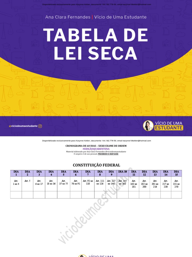 Tabela de Lei Seca wltr79 - 86435 - 1608066587 | PDF | Governo ...