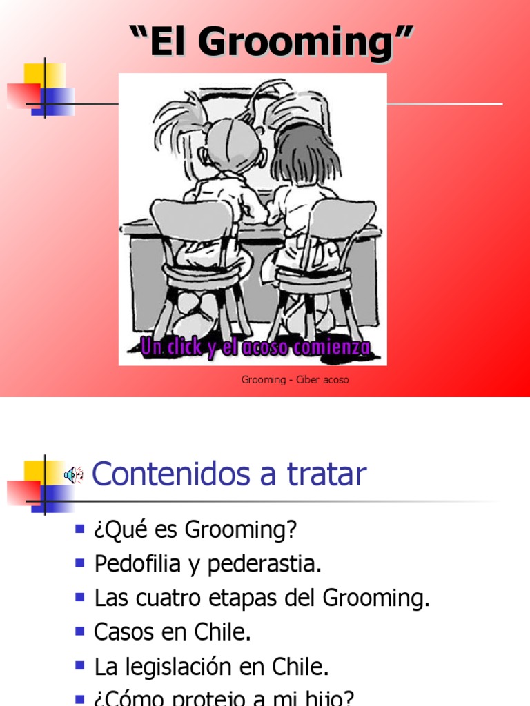 El Grooming | PDF | Abuso Sexual Infantil | Acoso cibernético