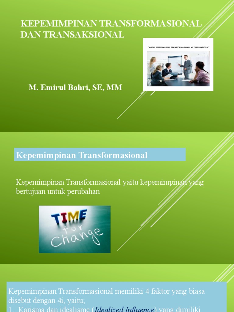 Transformasional Dan Transaksional | PDF