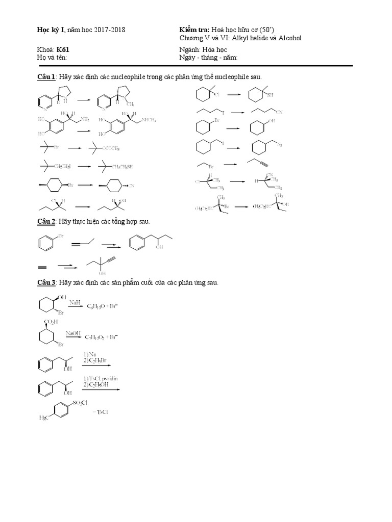 Chapter 5 Alkyl Halide 2018 | PDF