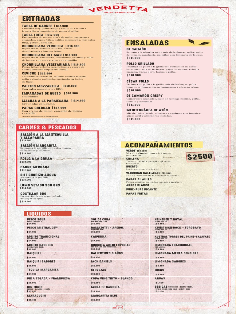 Carta Vendetta Vespucio | PDF | pesto | Parilla